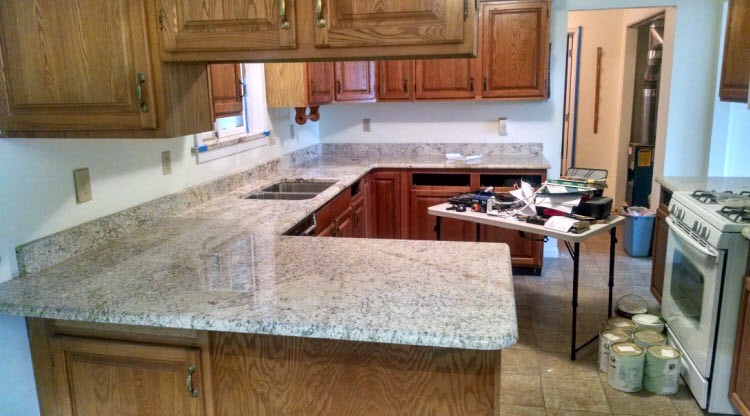 Granite Counter Top installation after After - K2 Stoneworks